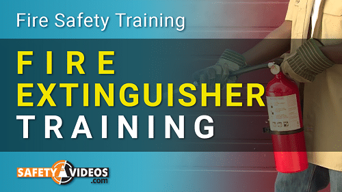Fire extinguisher safety training store
