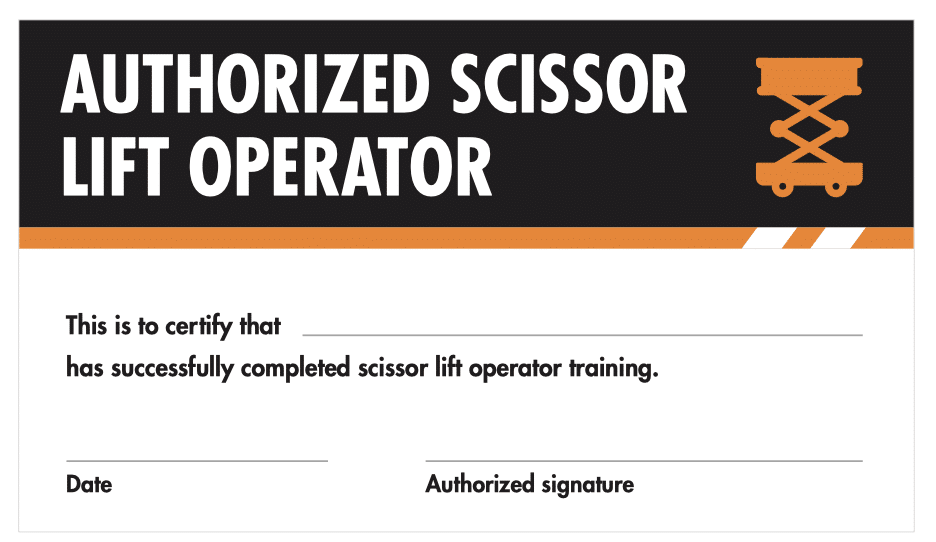 Scissor Lift Training - [Complete Safety Certification Video Kit]